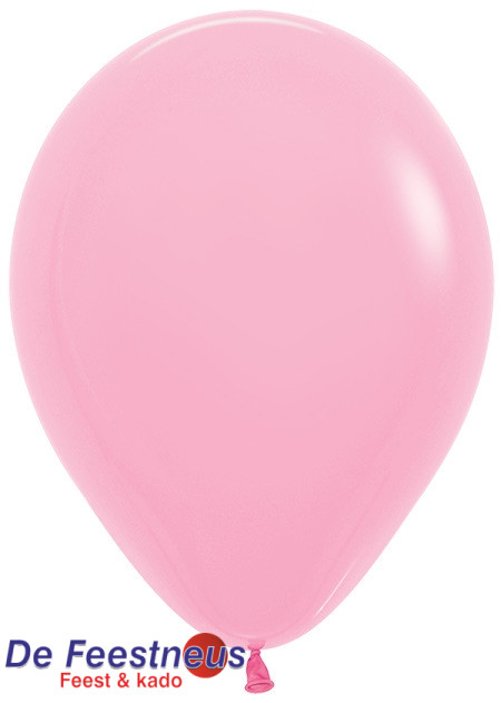 Licht roze ballon gevuld met helium - De Feestneus Feest en Kado
