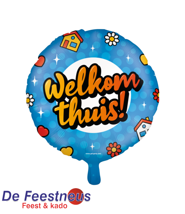 Party folie ballonnen - Welkom thuis - De Feestneus Feest en Kado
