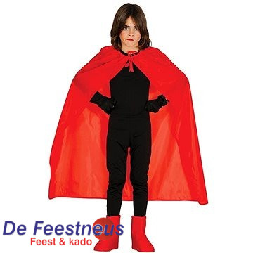 Rode cape kinderen 100 cm - De Feestneus Feest en Kado