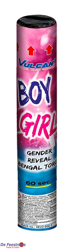 Bengal torch gender reveal - De Feestneus Feest en Kado